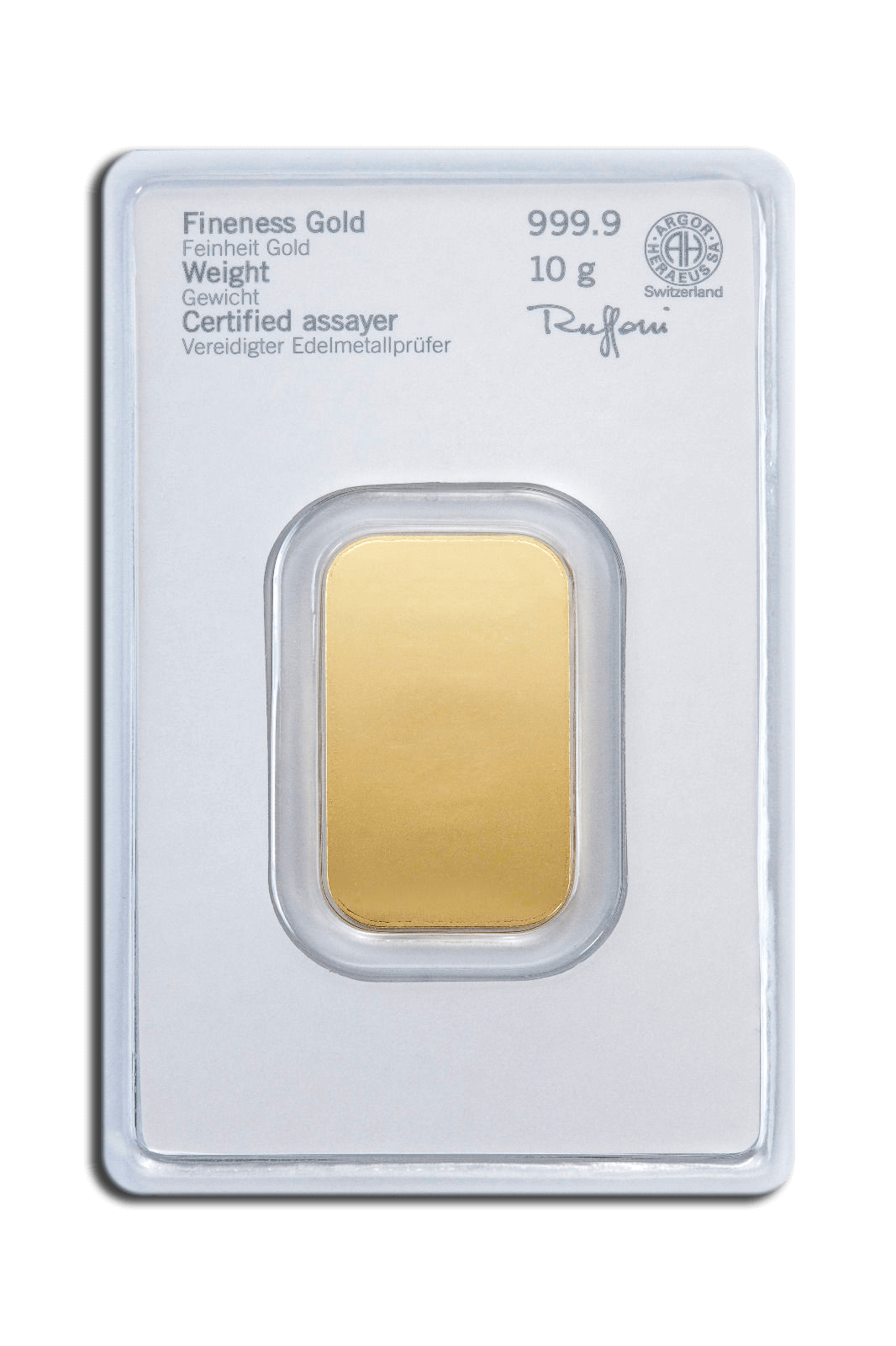 10g Gold Bar Minted Heraeus | Real001 Store